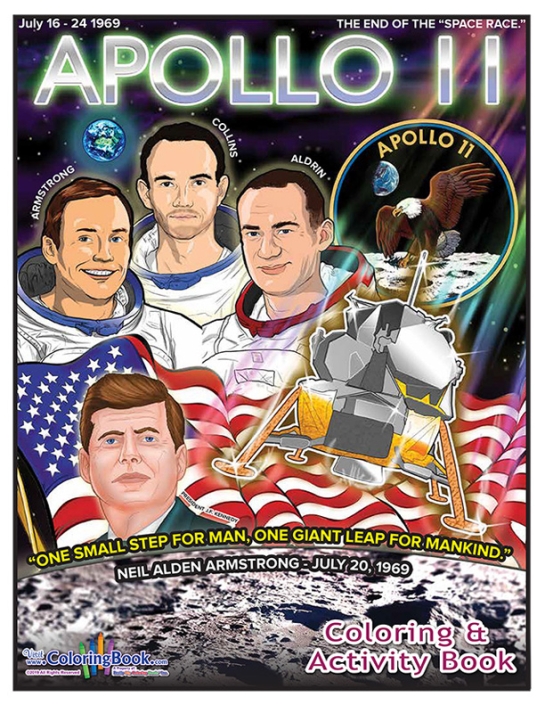 Apollo 11 Coloring and Activity Book