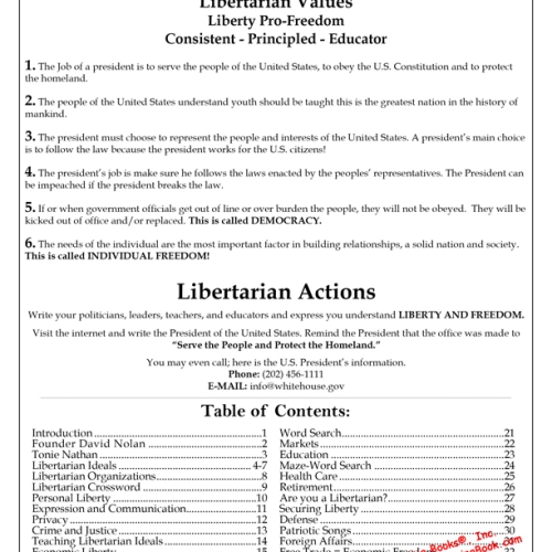 The Libertarian Party - Free and Independent Coloring and Activity Book ...