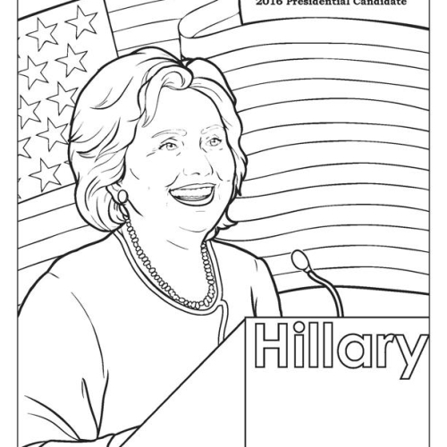 Hillary Clinton Coloring Book Comic - Imprint Coloring Books