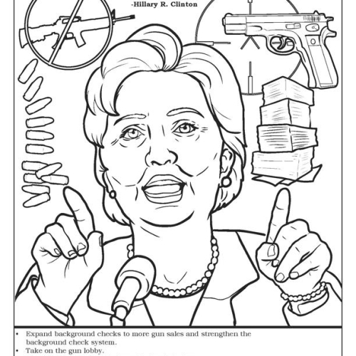 Hillary Clinton Coloring Book Comic - Imprint Coloring Books