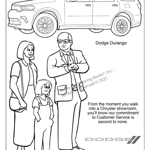 Chrysler Imprintable Coloring And Activity Book 