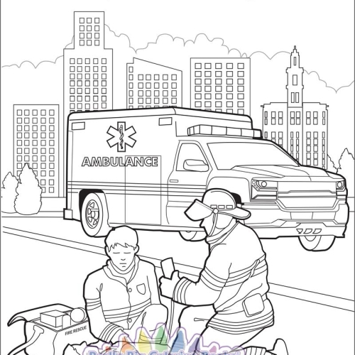 First Responders Imprintable Coloring and Activity Book