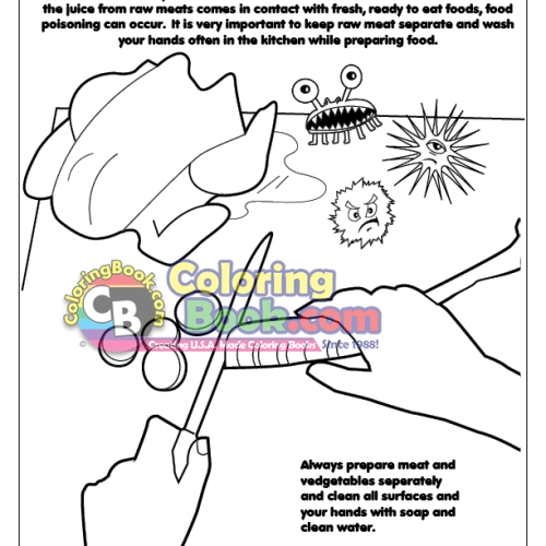 Hand Washing Imprintable Coloring and Activity Book