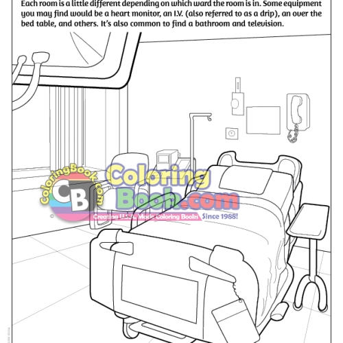 Hospital Imprintable Coloring and Activity Book - Imprint Coloring Books