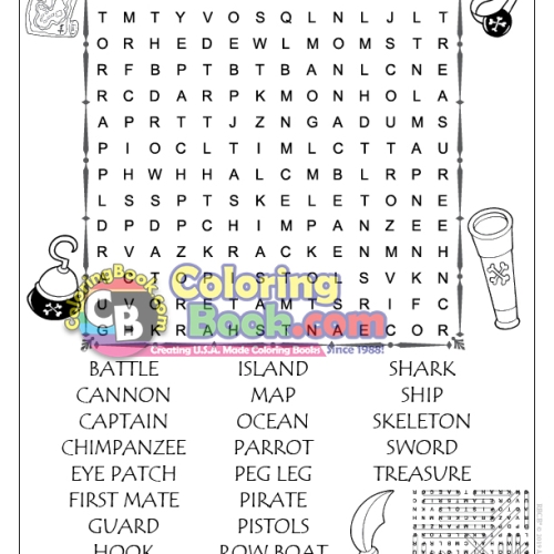 Pirates Imprintable Coloring and Activity Book - Imprint Coloring Books
