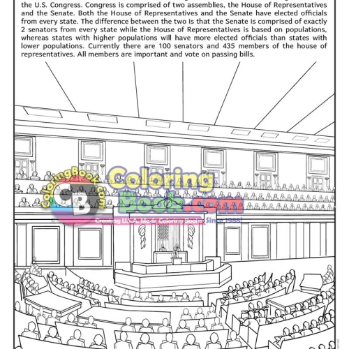 United States Constitution Imprintable Coloring and Activity Book ...