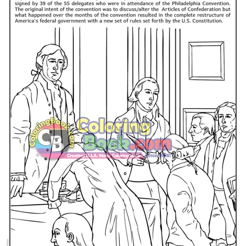 United States Constitution Imprintable Coloring and Activity Book ...