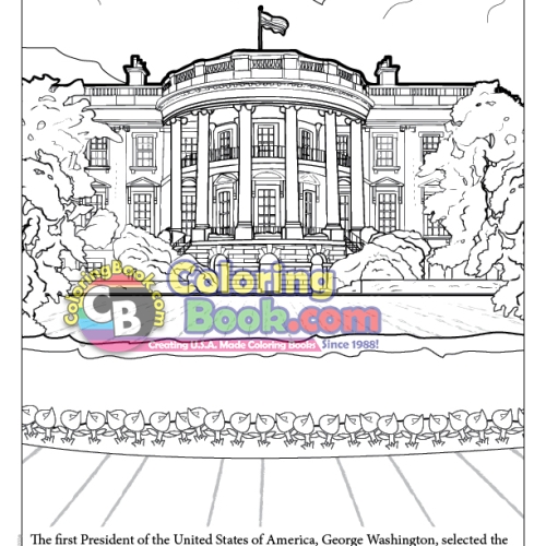 Washington DC Imprintable Coloring and Activity Book - Imprint Coloring ...
